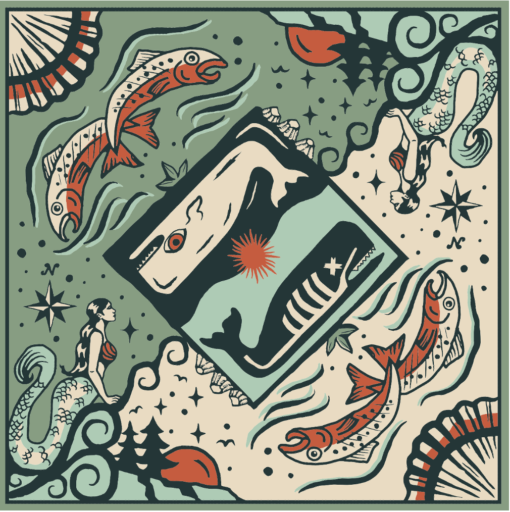 "Due North" Organic Cotton Bandana — Suusco